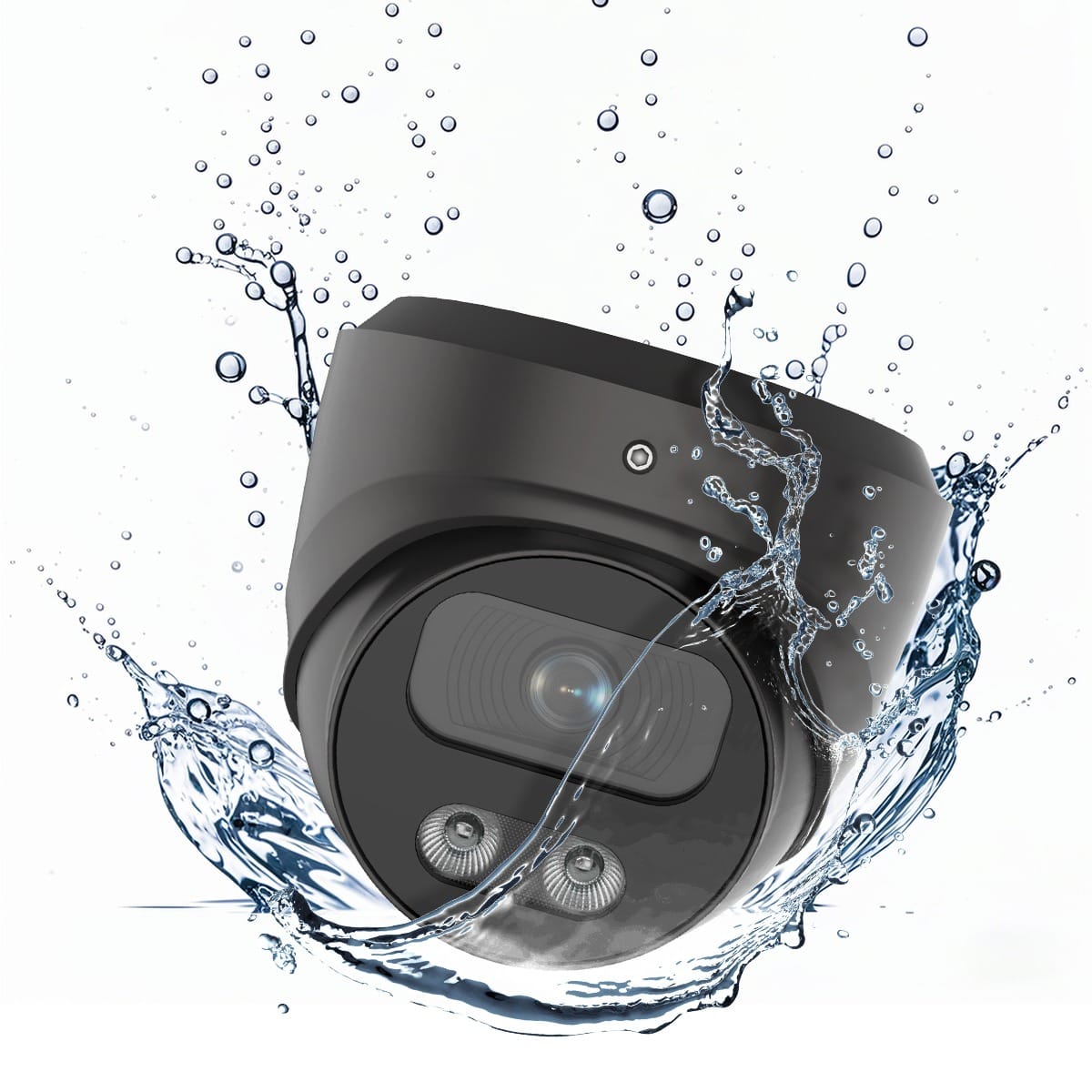 Beveiligingscamera - 4k dome basic - zwart | inclusief netwerkkabel